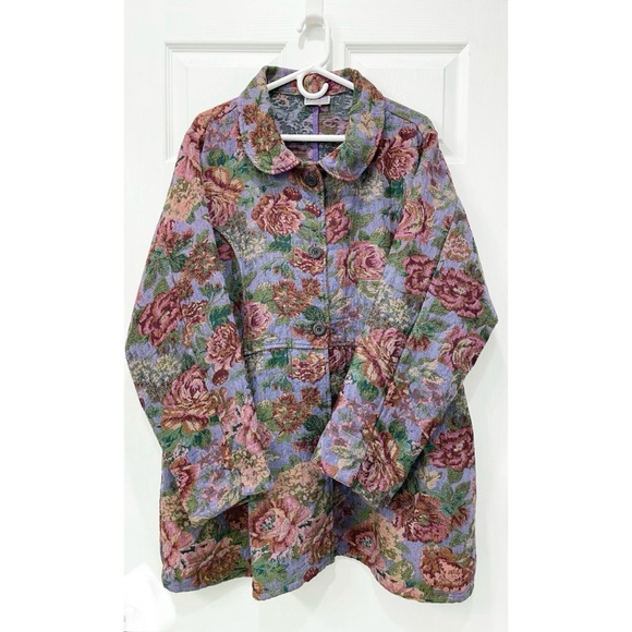 Eucalyptus | Jackets & Coats | Vintage Handcrafted Floral Tapestry ...